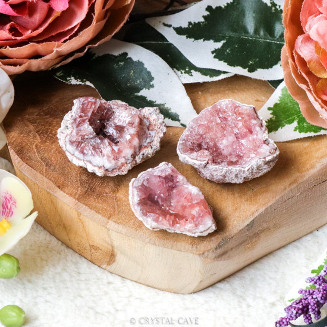 Raw Pink Amethyst Cluster XS / Rough Natural Stone Lump / Crystal ...