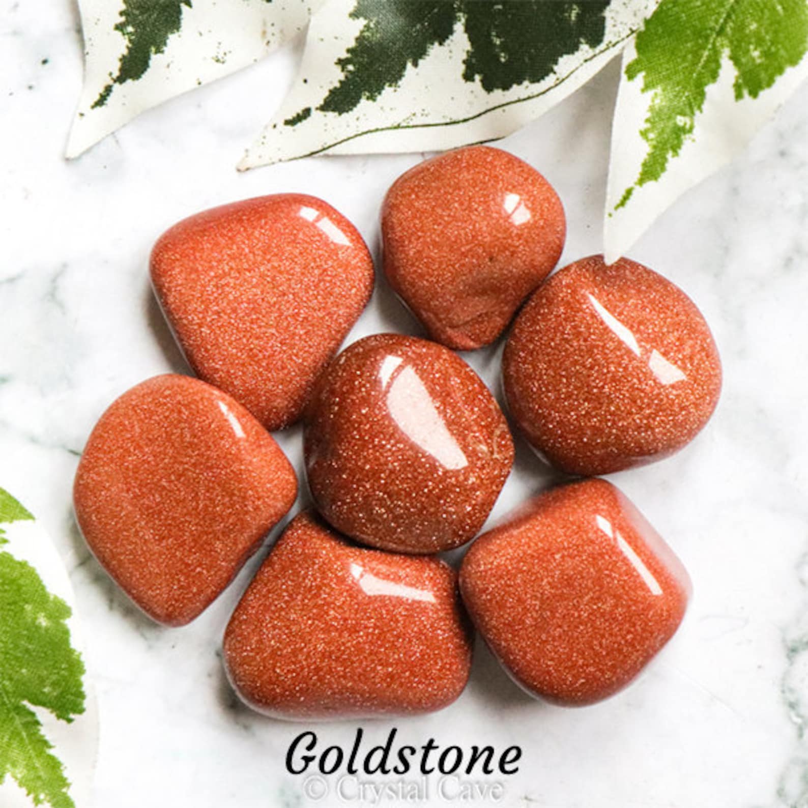 Goldstone Crystal Tumbled Stone Polished Stone Gemstone | Etsy