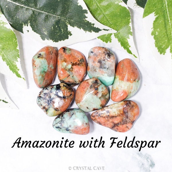 Amazonite Feldspar Crystal Tumbled Stone Polished Gemstone / Femininity ...