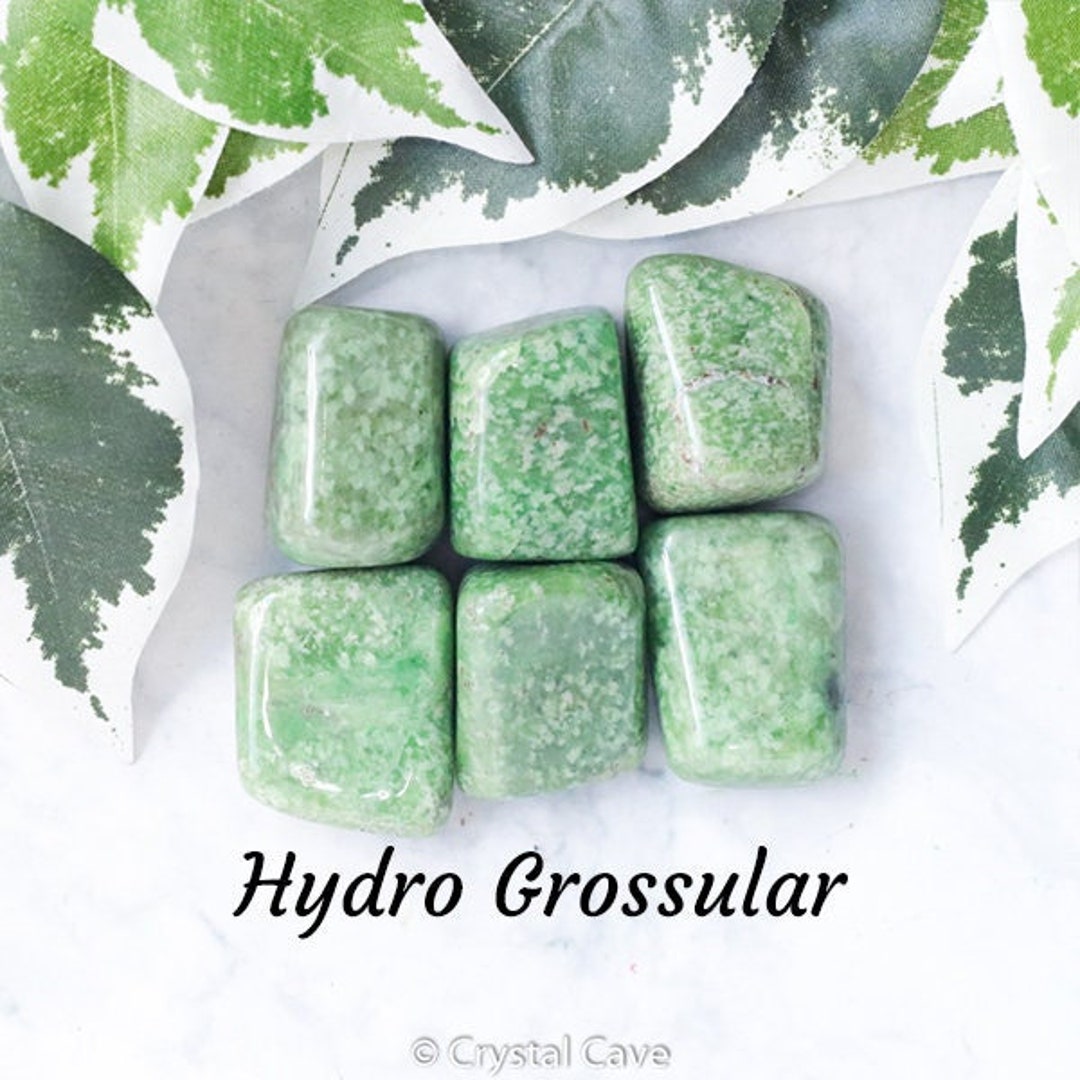 Hydro Grossular Crystal - Tumbled Stone Polished Gemstone / Hope Love ...