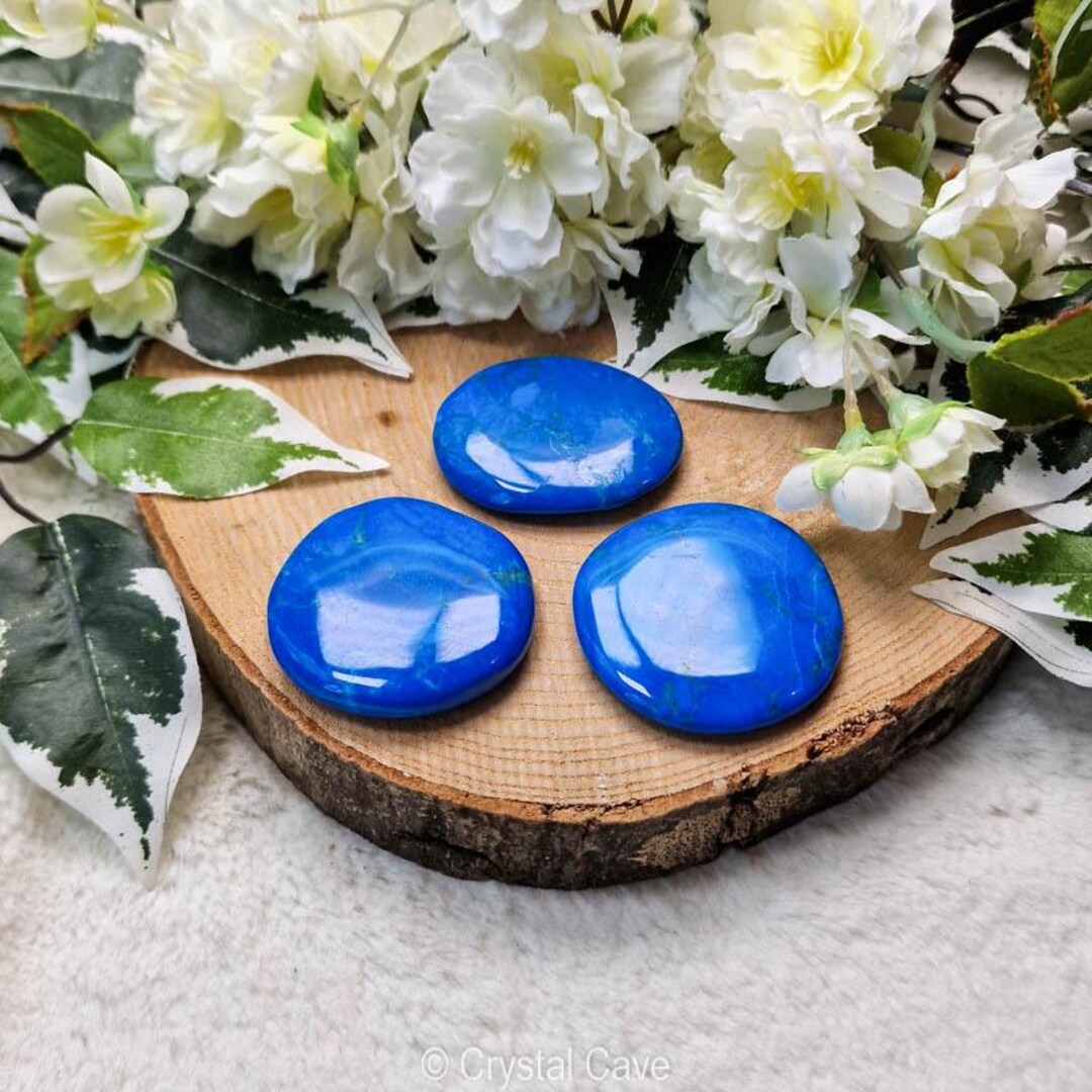 Turquenite Pocket Stone - Palm Stone Hand Cabochon Natural Polished ...