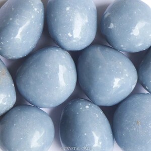 Angelite Crystal - Tumbled Stone - Polished Stone - Gemstone / for ...