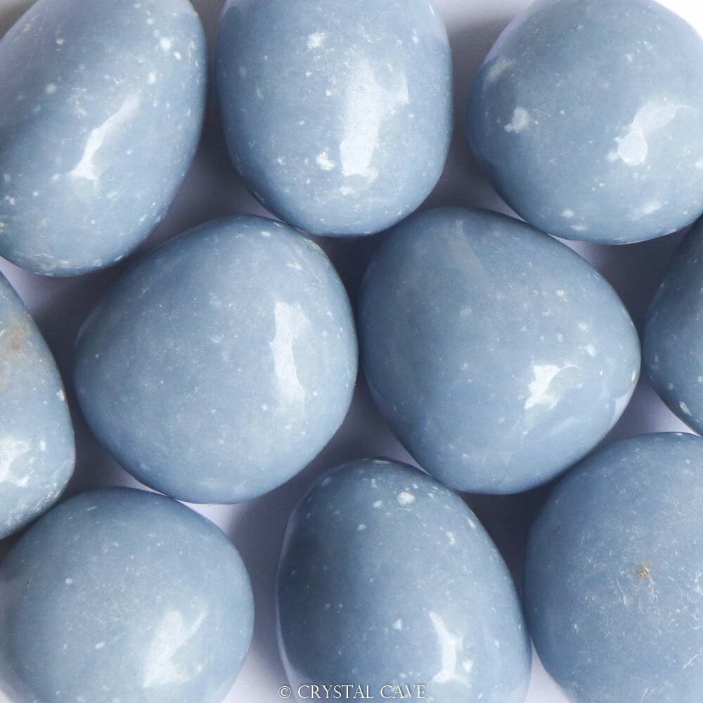 Angelite Crystal - Tumbled Stone - Polished Stone - Gemstone / for ...