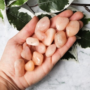 Morganite Crystal - Tumbled Stone Polished Gemstone / Trauma Healing ...