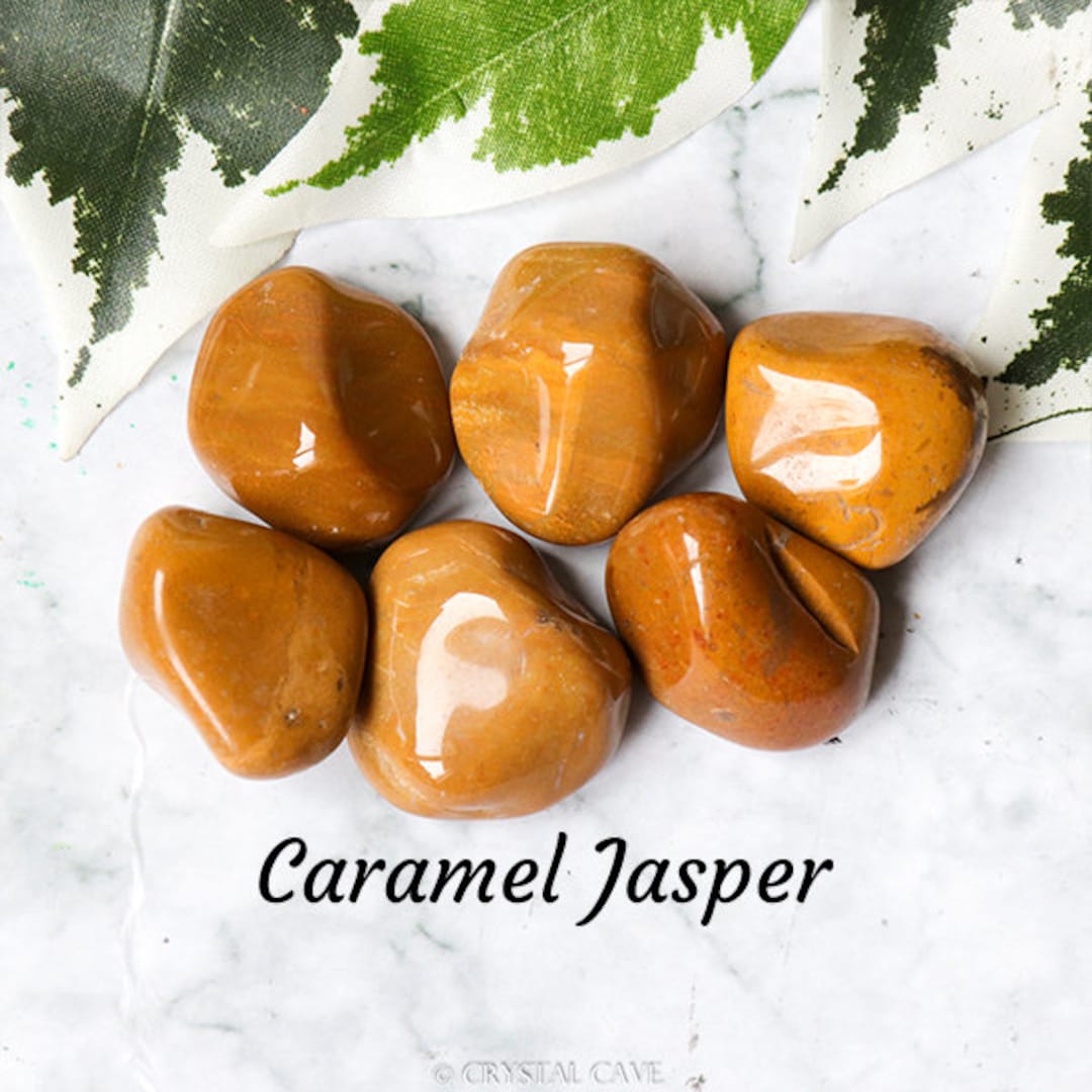 Caramel Jasper Crystal - Tumbled Stone Polished Gemstone / Balance ...