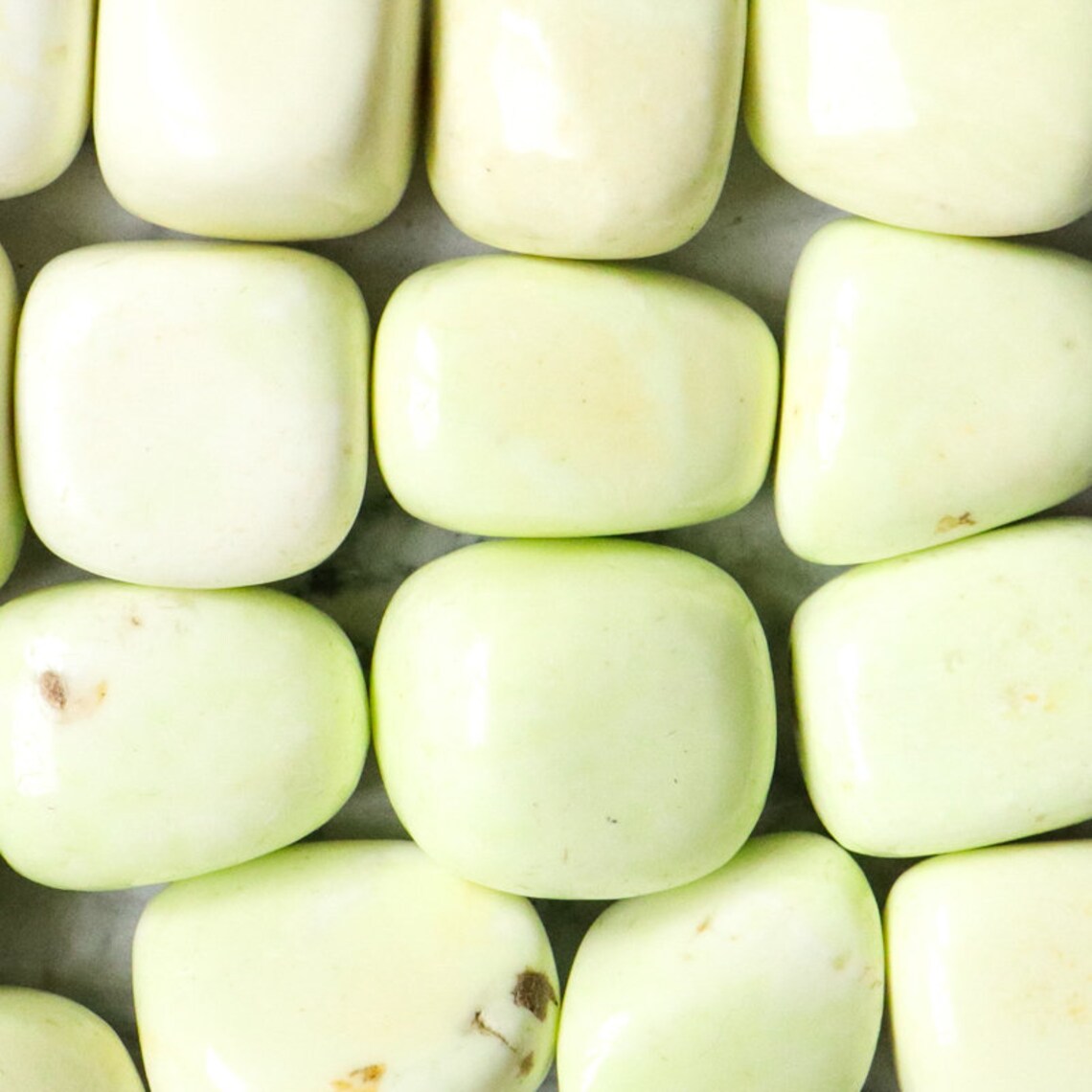Lemon Chrysoprase Crystal - Tumbled Stone - Polished Stone - Gemstone ...