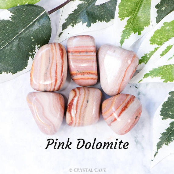 Pink Dolomite Crystal Tumbled Stone Polished Gemstone / - Etsy