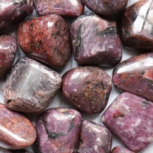 Ruby Crystal - Tumbled Stone Polished Gemstone / Life Force • Vitality ...