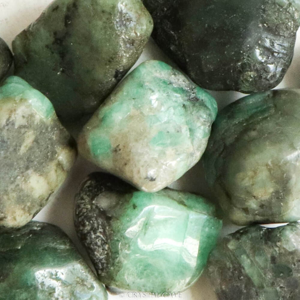 Emerald Crystal - Tumbled Stone Polished Gemstone / Love Connections ...