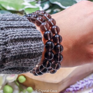 Apache Tears Bracelet / Round Smooth Beads 10mm High Grade Quality ...
