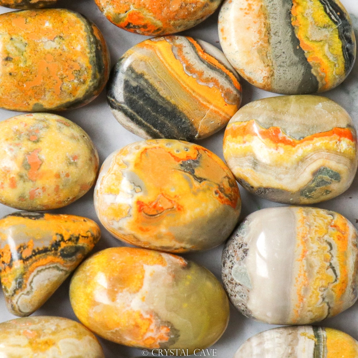 Bumblebee Jasper Crystal Tumbled Stone Polished Stone - Etsy