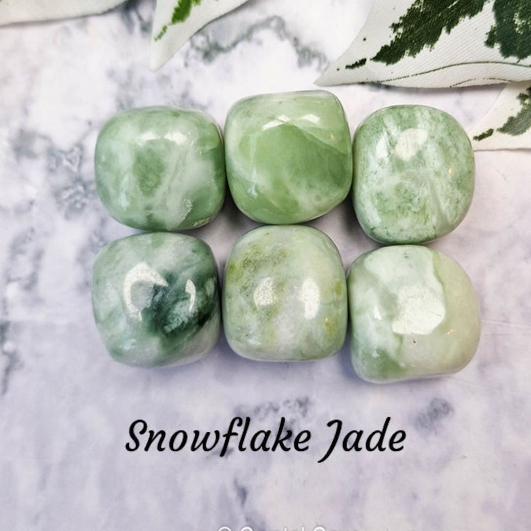 Snowflake Jade Crystal - Tumbled Stone Polished Gemstone / Harmony ...