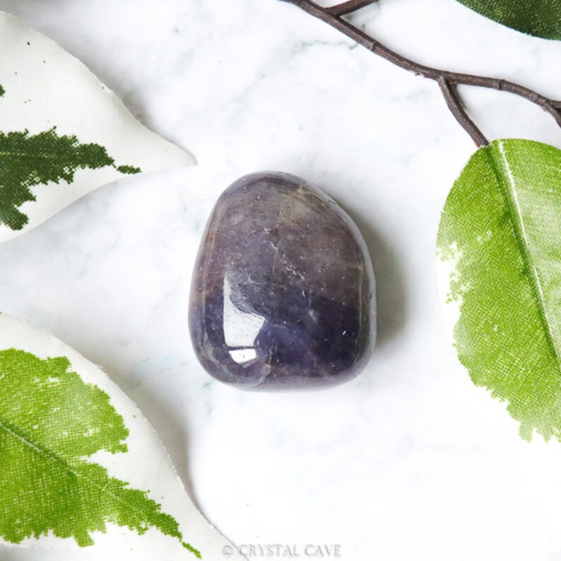 Iolite Crystal - Tumbled Stone Polished Gemstone / Insight Intuition ...