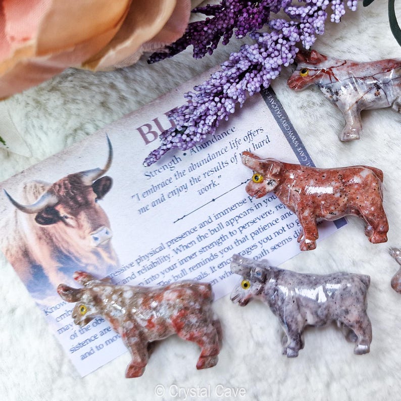 Soapstone Bull - Spirit Animal Totem Power Gemstone Crystal Stone ...