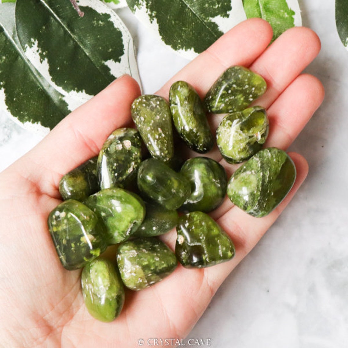 Vesuvianite Idocrase Crystal - Tumbled Stone - Polished Stone ...