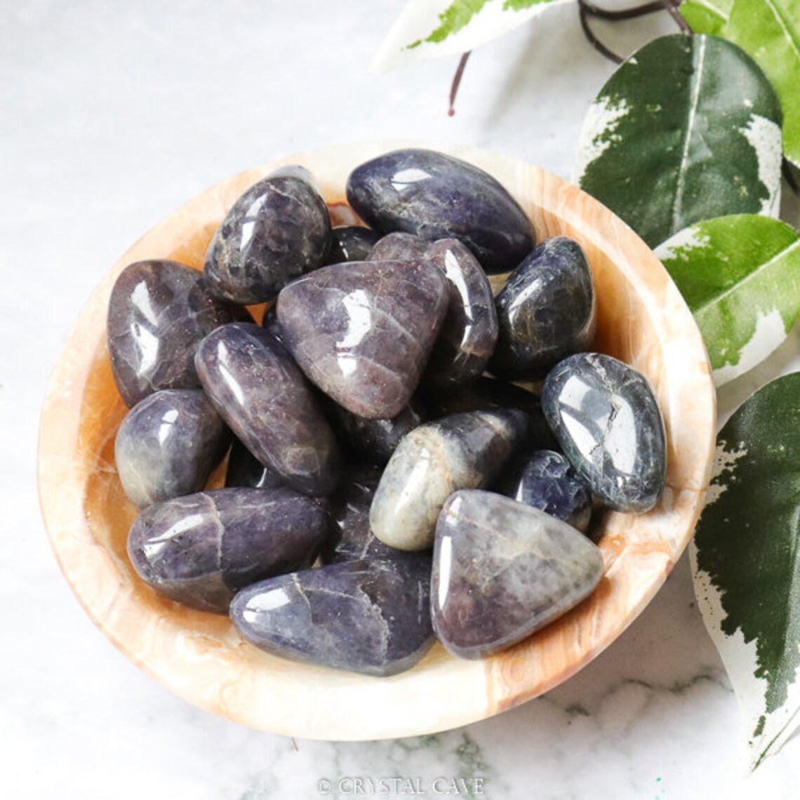 Iolite Crystal - Tumbled Stone Polished Gemstone / Insight Intuition ...