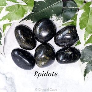 Epidote Crystal - Tumbled Stone - Polished Stone - Gemstone / for ...