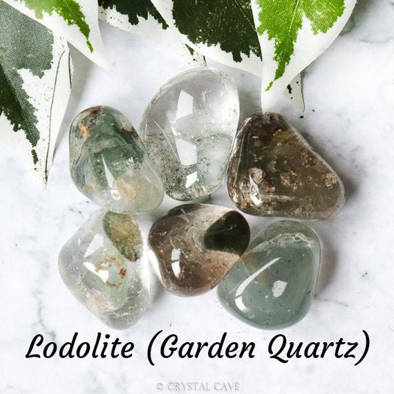 Lodolite Garden Quartz Crystal Tumbled Stone Polished | Etsy