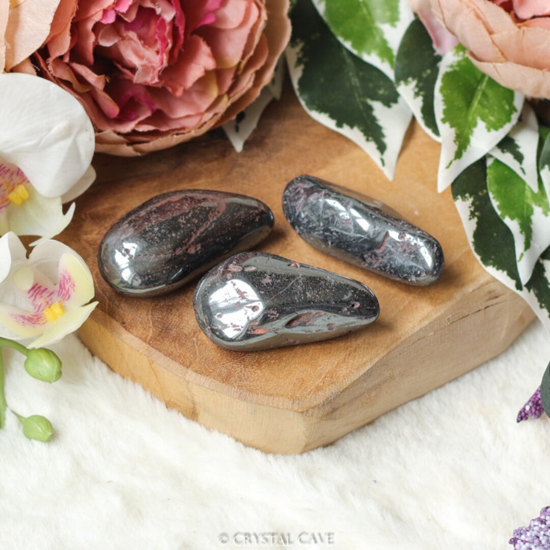 Magnetite XL Tumble / Jumbo Hand Stone Palm Large Polished Gemstone ...