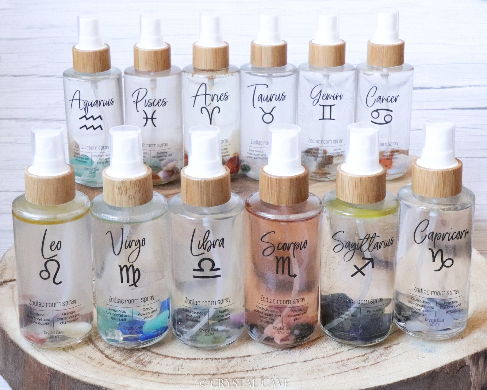 Zodiac Room Spray Room Perfume With Gemstones / Crystal - Etsy