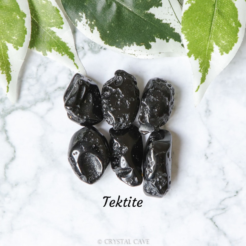 Tektite Crystal Tumbled Stone Polished Stone Gemstone / - Etsy