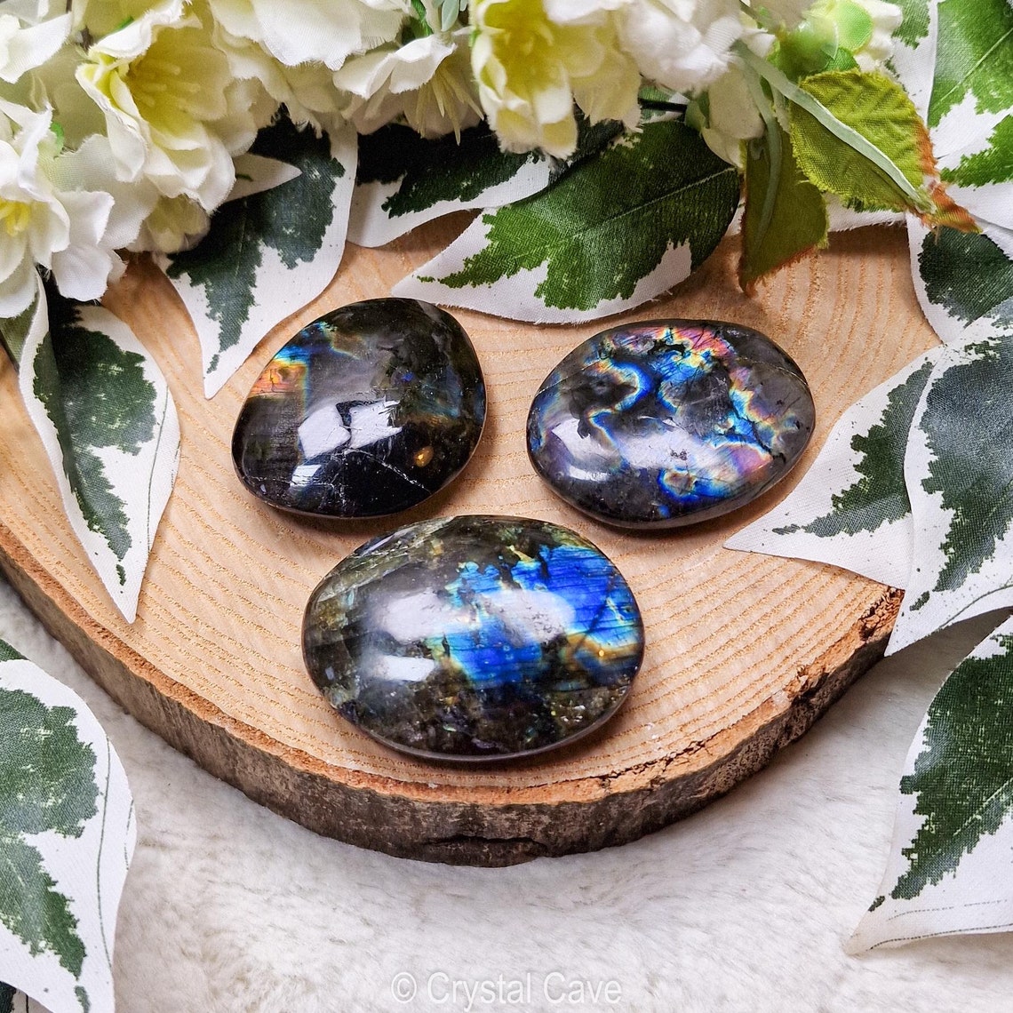 Spectolite Pocket Stone - Palm Stone Hand Stone Cabochon Natural ...