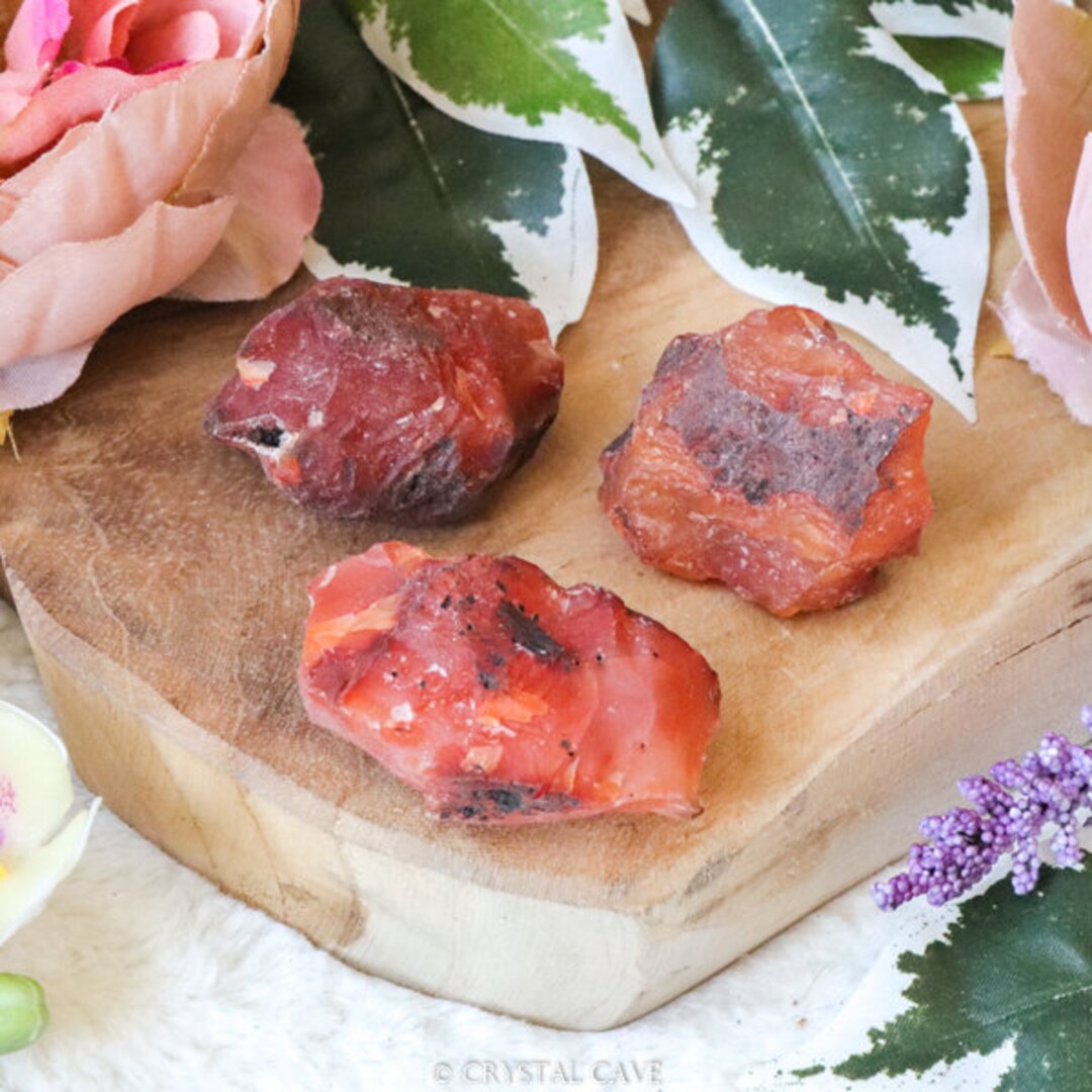 Raw Carnelian Chunk / Rough Natural Stone Crystal Decoration Interior ...