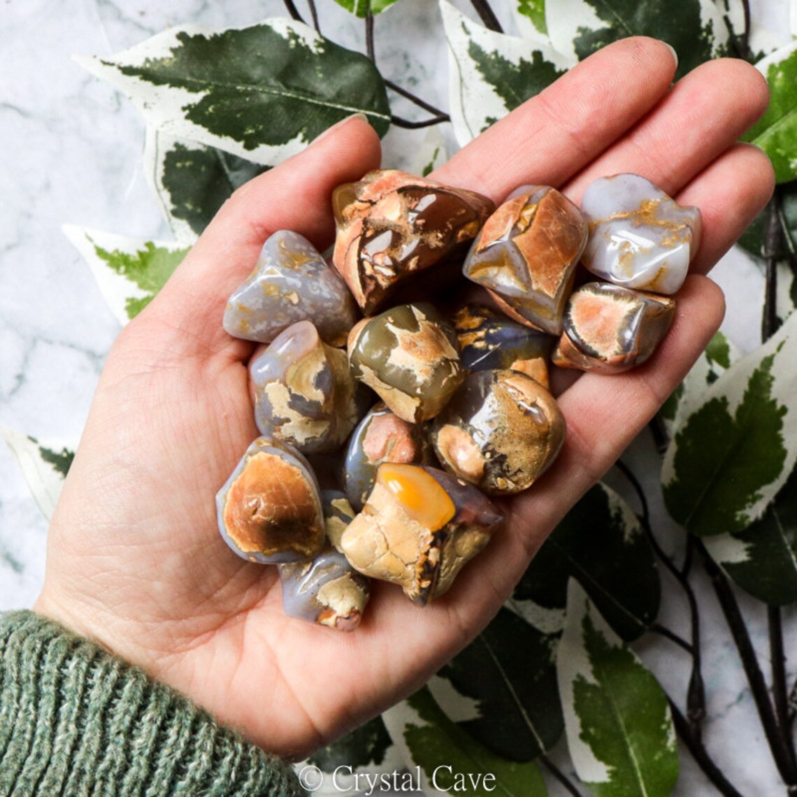 Australian Amulet Stone Mt. Hay Thunderegg Crystal - Tumbled Stone ...