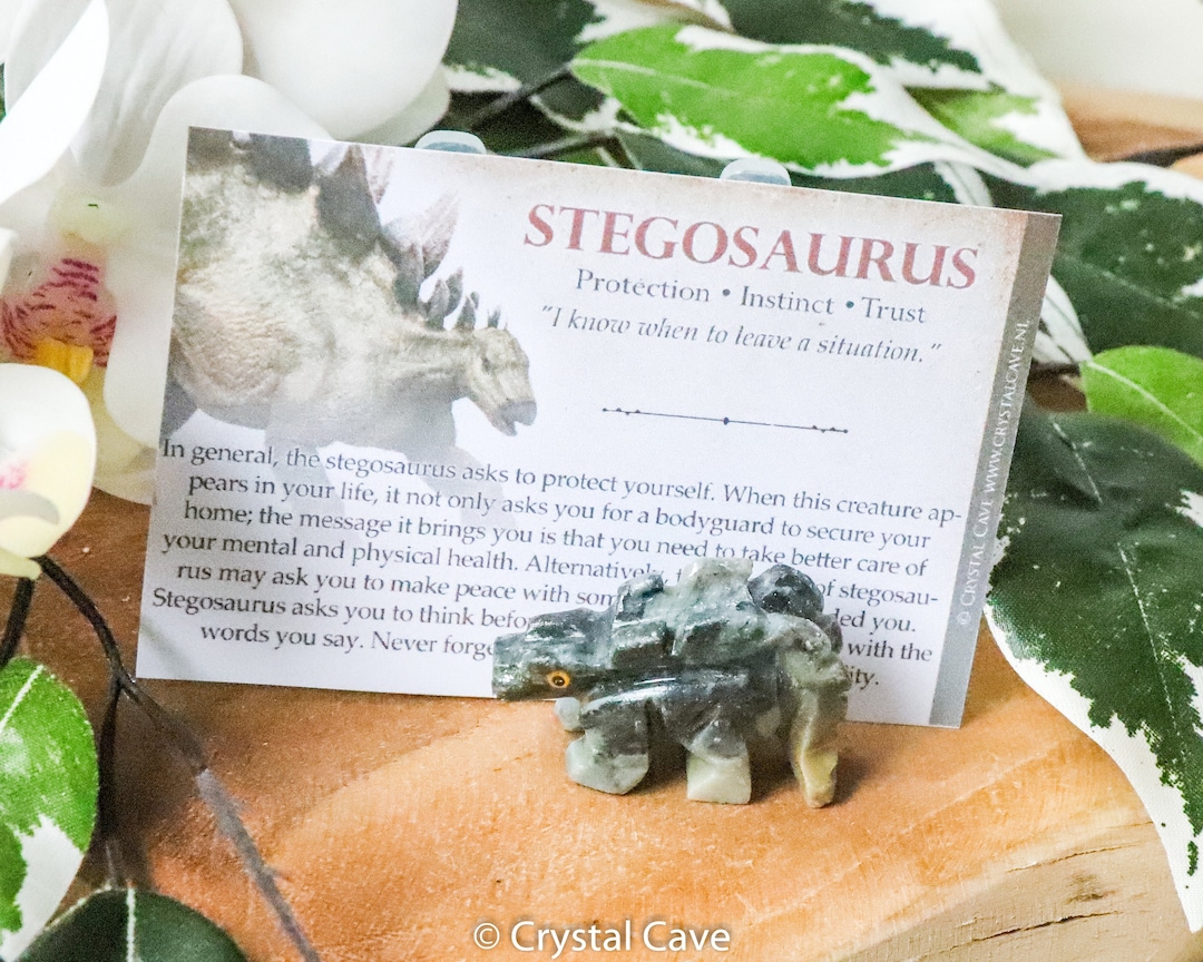 Soapstone Stegosaurus - Spirit Animal Totem Power Gemstone Crystal ...