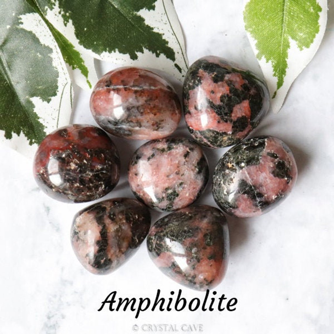 Amphibolite Hornblende Crystal - Tumbled Stone - Polished Stone - Gemstone / for Duality ...