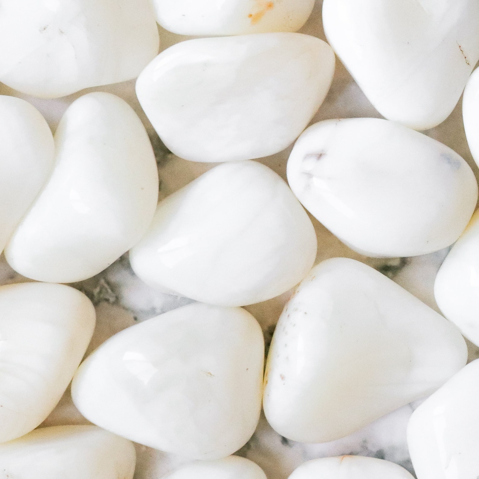 White Opal Crystal Tumbled Stone Polished Stone Gemstone - Etsy