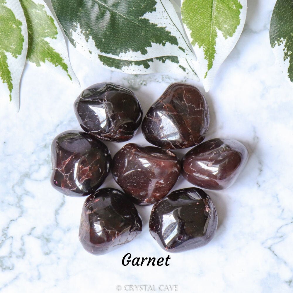 Garnet Crystal - Tumbled Stone Polished Gemstone / Passion Joy ...