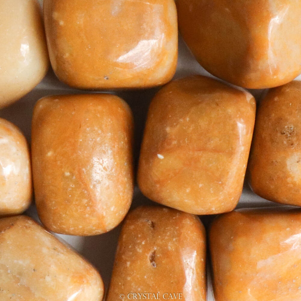 Yellow Jasper Crystal - Tumbled Stone Polished Gemstone / Happiness ...