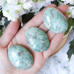 Azumar Pocket Stone - Palm Stone - Hand Stone Cabochon Natural Polished ...