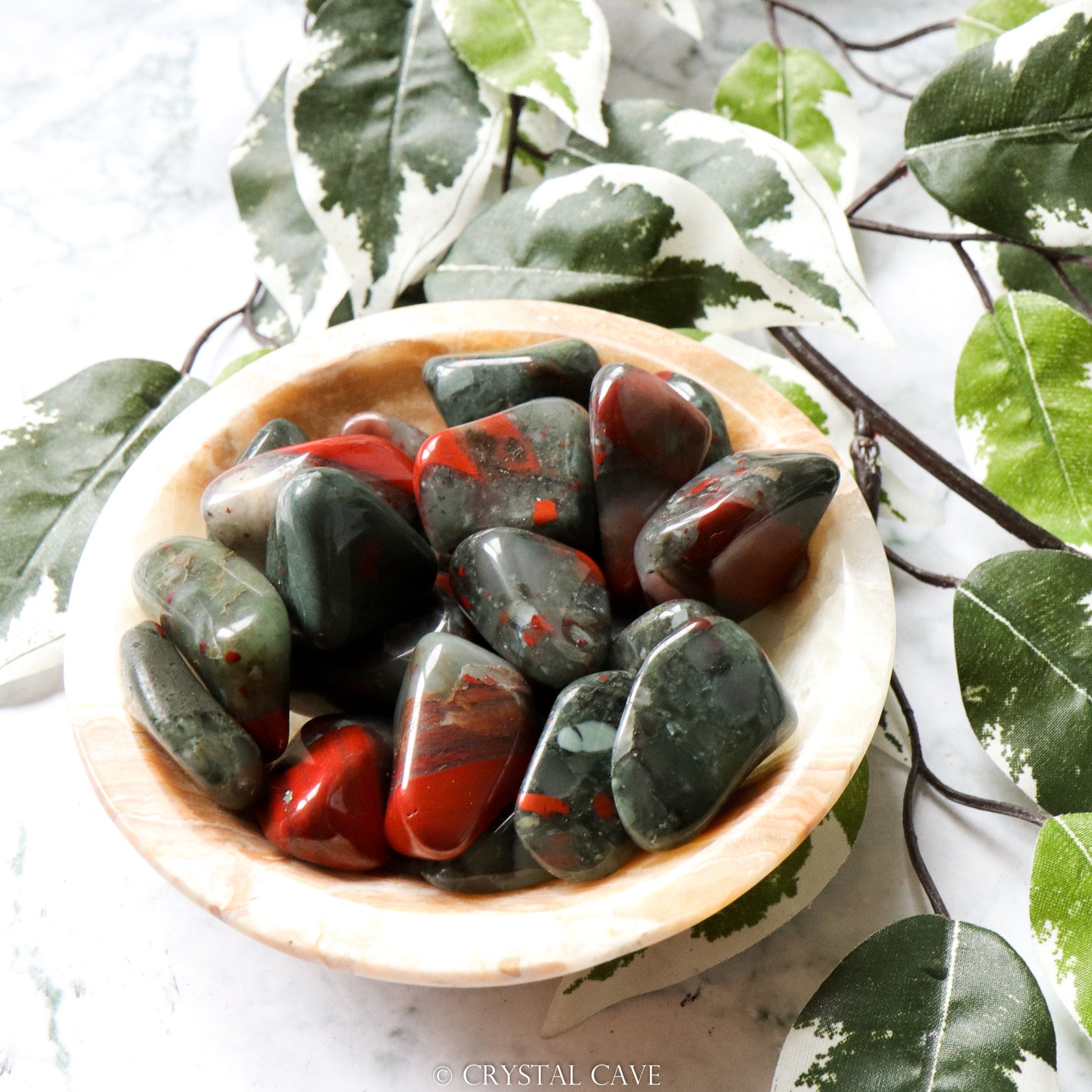 Cherry Orchard Jasper Bloodstone Crystal - Tumbled Stone Polished Stone ...