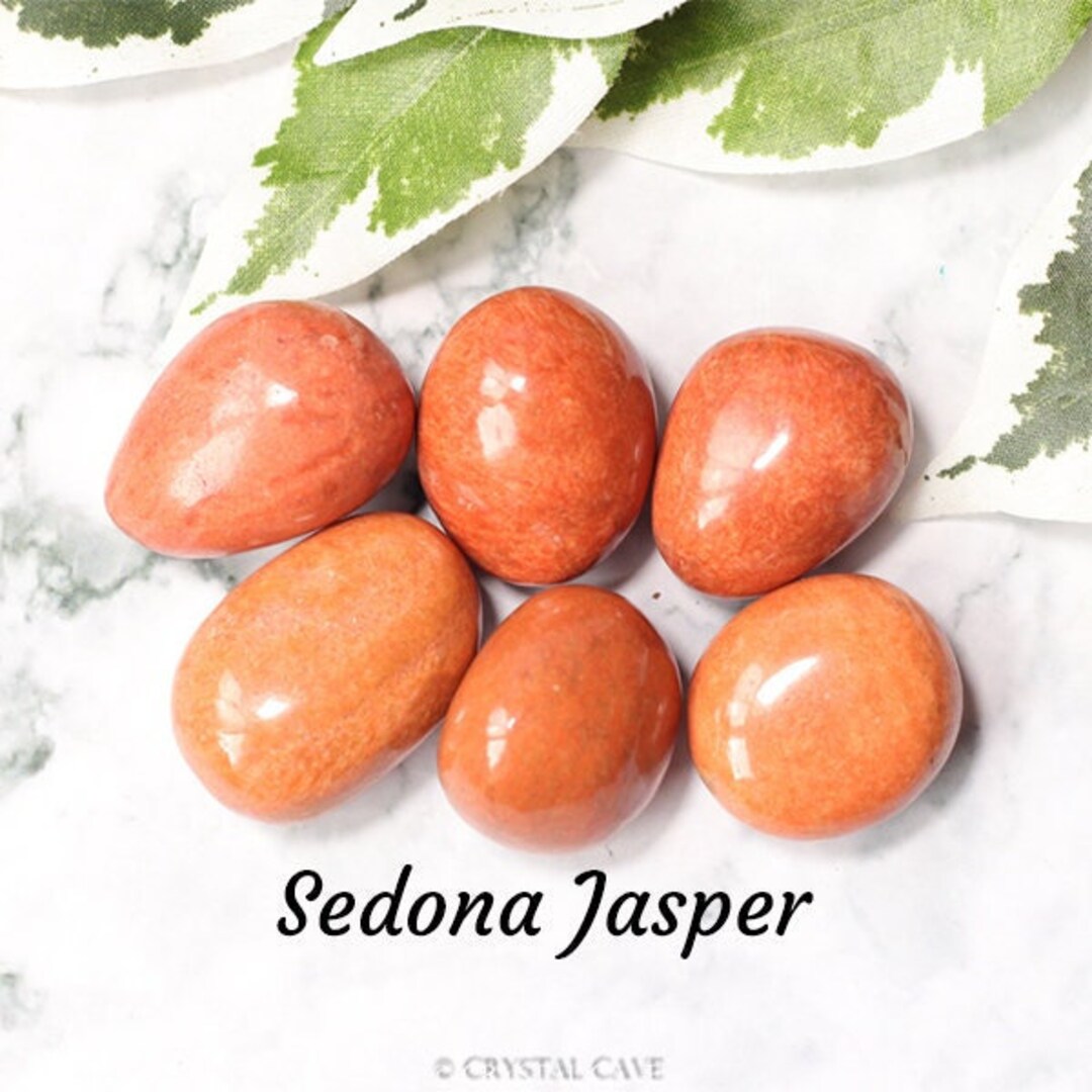 Sedona Jasper Crystal Tumbled Stone Polished Gemstone / Warmth • Primal ...
