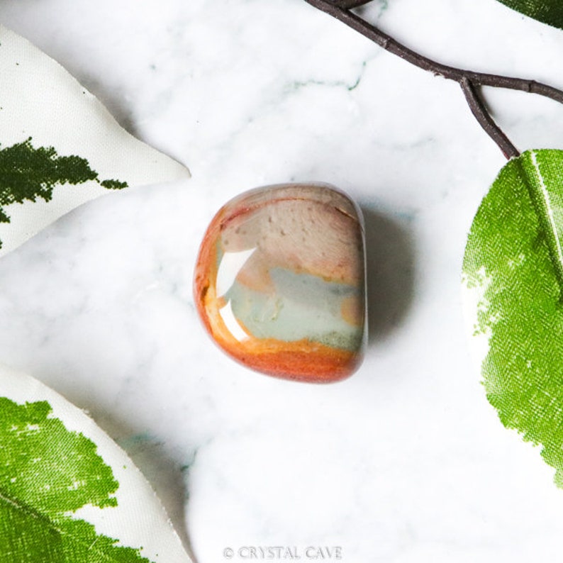 Polychrome Jasper Crystal - Tumbled Stone Polished Gemstone / Balance ...