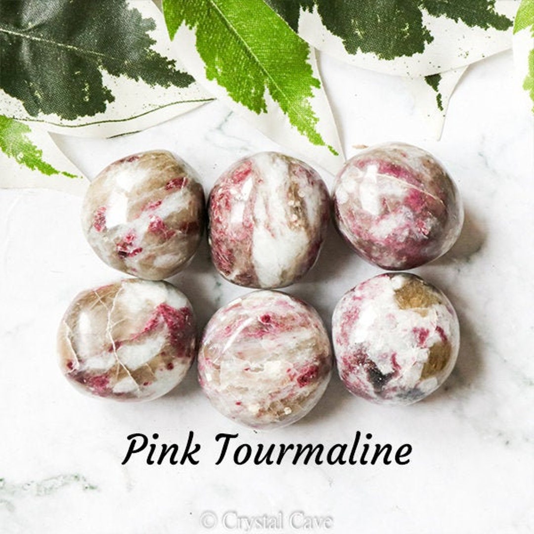 Pink Tourmaline Rubellite Crystal - Tumbled Stone Polished Gemstone ...