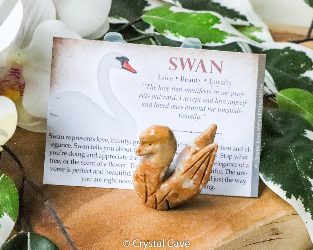 Soapstone Swan - Spirit Animal Totem Power Gemstone Crystal Stone ...