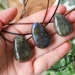 Galaxyite Polished Necklace Pendant - Drilled Stone Jewelery - Oval ...