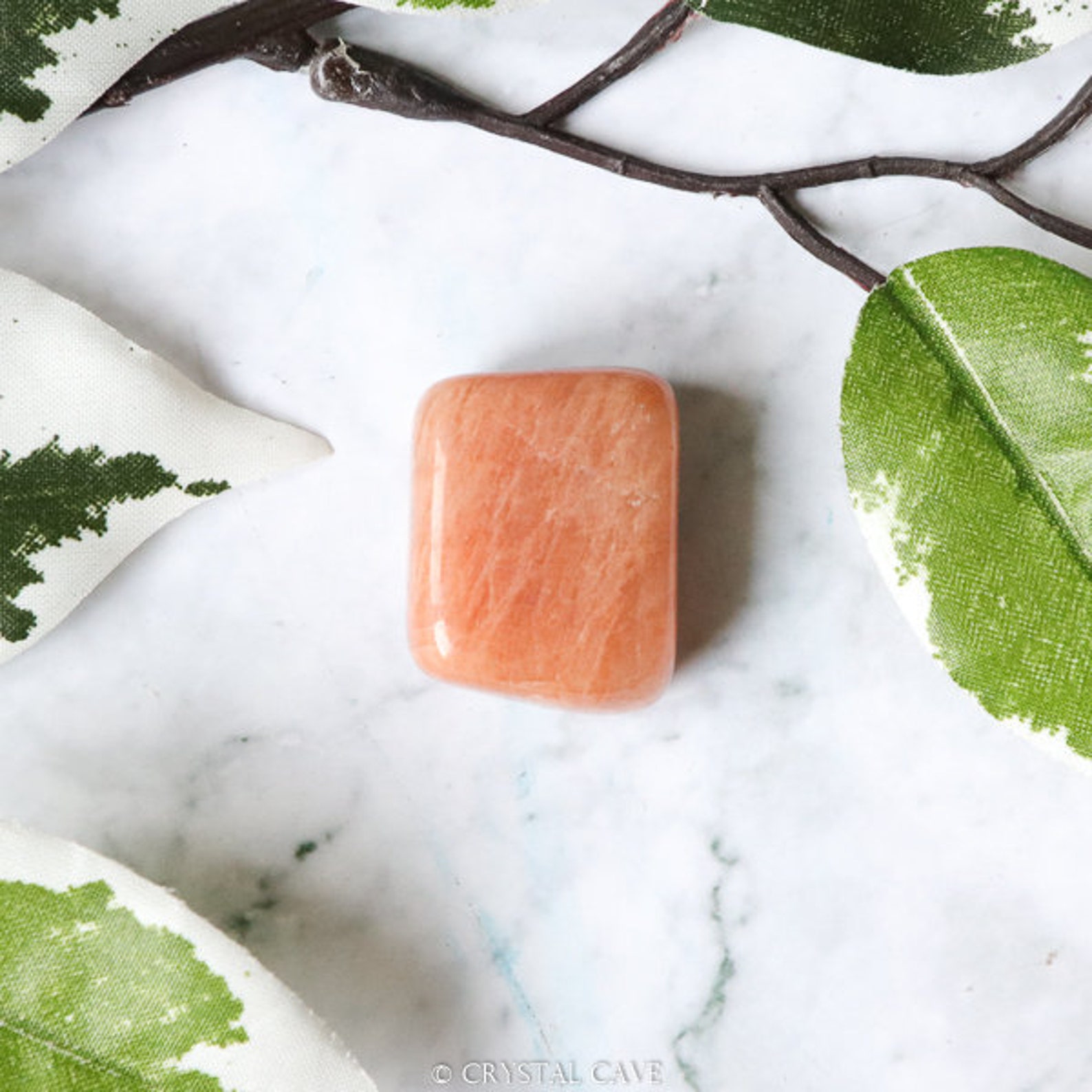 Pink Moonstone Crystal - Tumbled Stone - Polished Stone - Gemstone ...