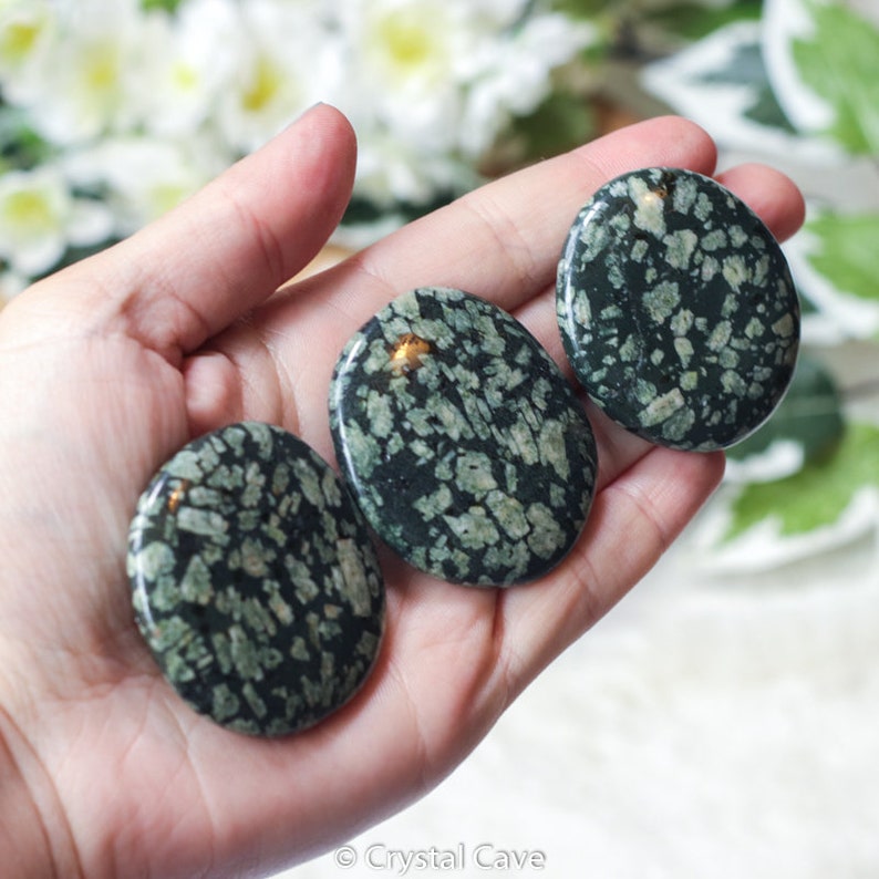 Chinese Writing Stone Pocket Palm Stone - Hand Stone Cabochon Natural ...