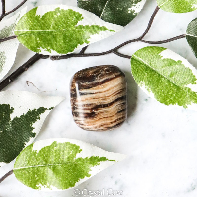 Chocolate Calcite Crystal - Tumbled Stone Polished Gemstone / Abundance ...