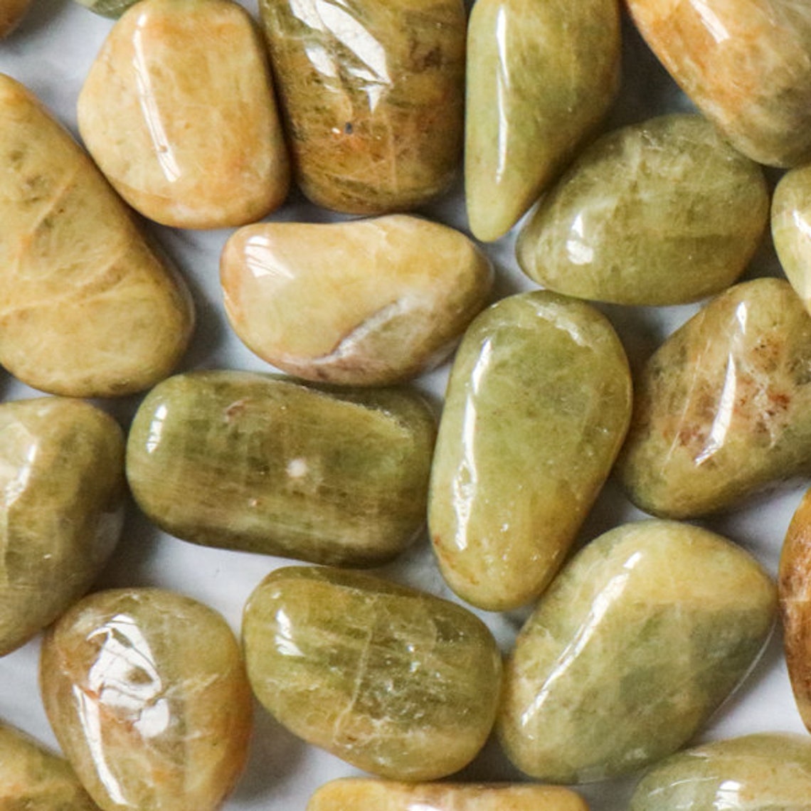 Heliodor Crystal Tumbled Stone Polished Gemstone Golden | Etsy