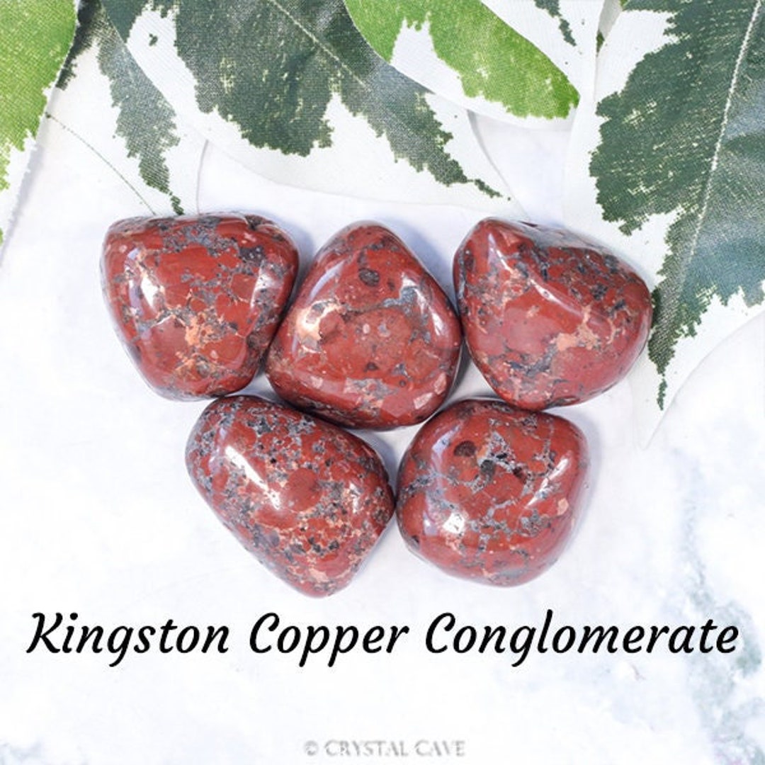 Kingston Copper Conglomerate Crystal - Tumbled Stone Polished Gemstone ...