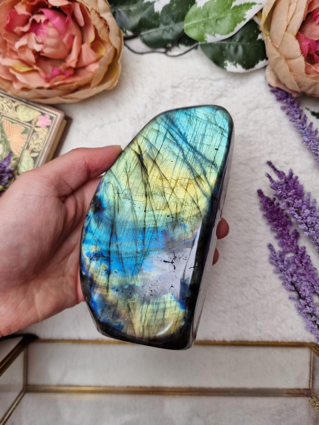 Labradorite Sculpture - Polished Free Form Flash Shine Crystals ...