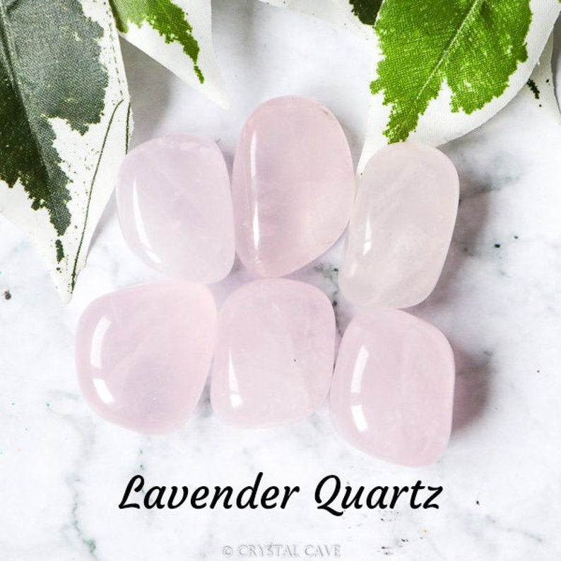 Lavender Quartz Crystal Tumbled Stone Polished Stone | Etsy