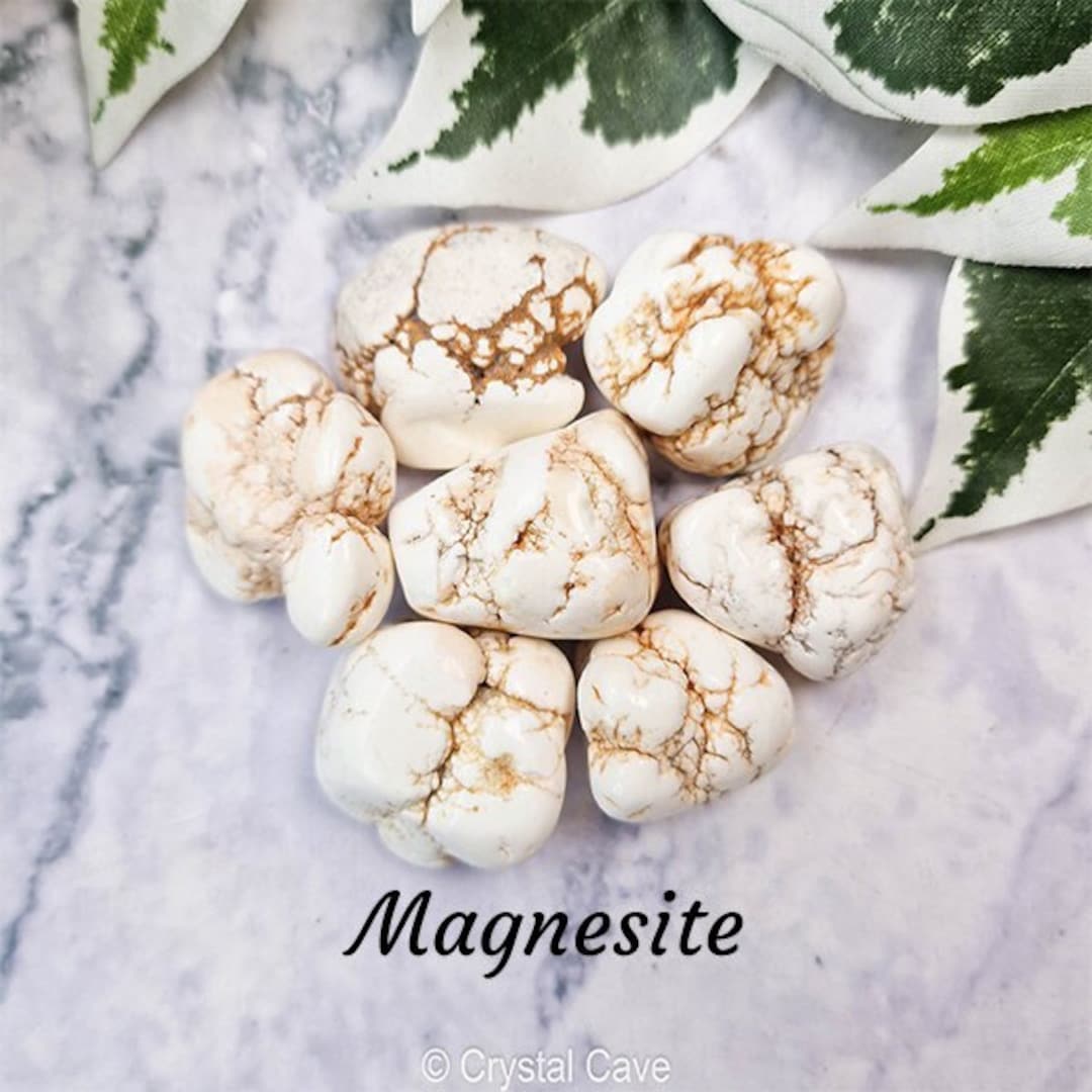 Raw Magnesite Crystal - Tumbled Stone Polished Gemstone / Tenderness ...