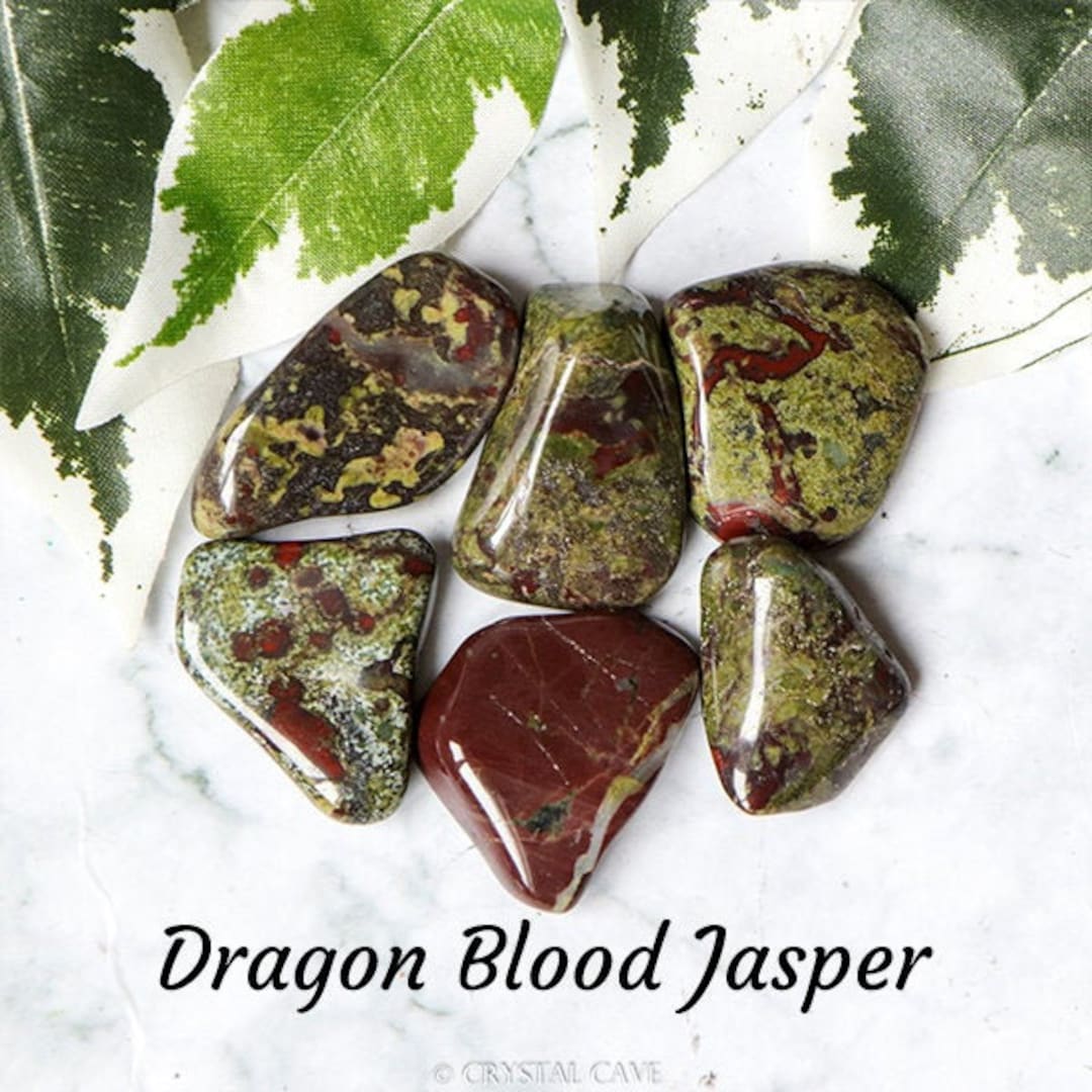 Dragon Blood Jasper Crystal - Tumbled Stone Polished Gemstone / Inner ...