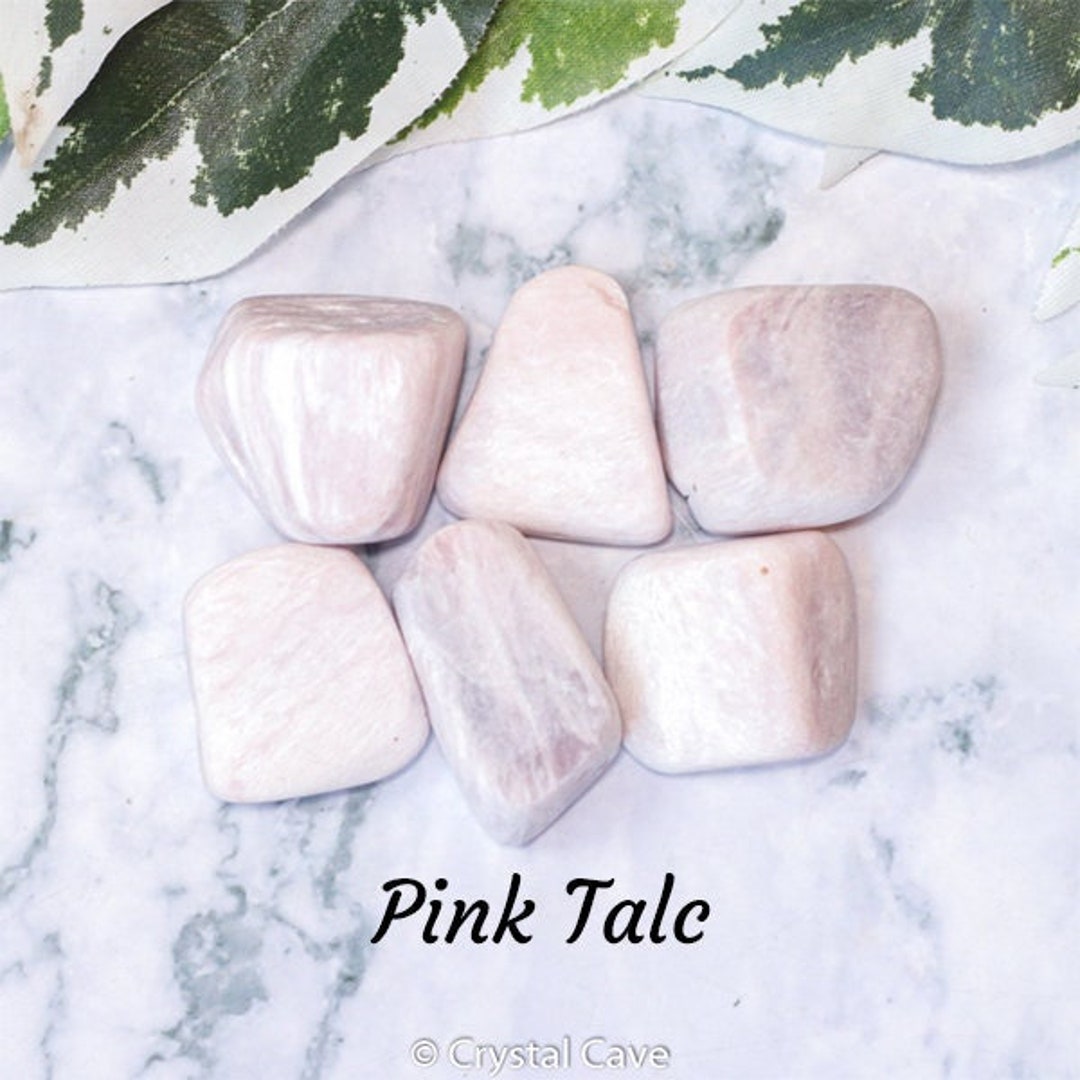Pink Talc Crystal Tumbled Stone Polished Gemstone / Peace Positivity ...